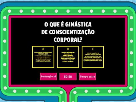 Gin Stica De Conscientiza O Corporal Game Show De Tv