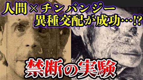 ヒューマンジー人間とチンパンジーの獣姦 異種交配実験に人生を賭けた狂った科学者イリヤイワノフの物語がヤバすぎた ゆっくり解説