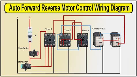 How To Make Auto Forward Reverse Motor Control Wiring Diagram Motor