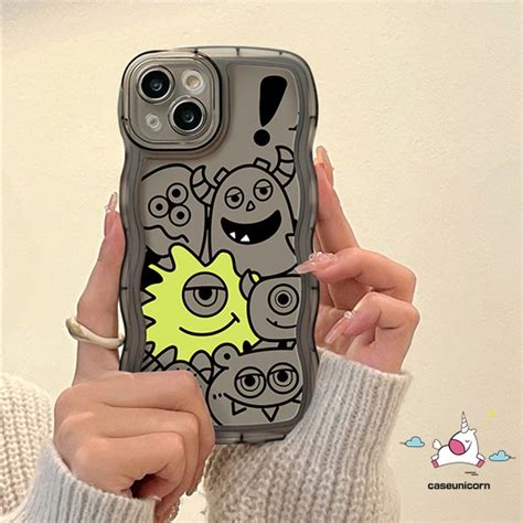 เคสโทรศพทมอถอ แบบนม ลายการตนมอนสเตอร สาหรบ Vivo Y35 Y15 Y36