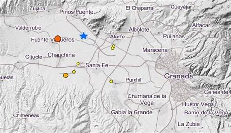 Teremoto en Granada Un seísmo agita la capital y su área