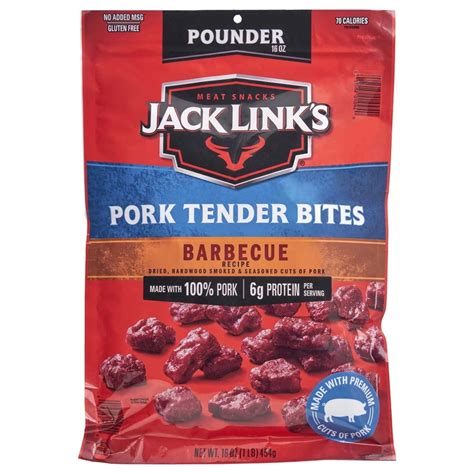 Jack Links Barbecue Pork Tender Bites Ounce Walmart