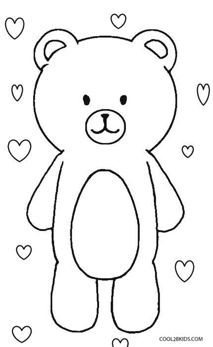 Ausmalbilder Teddybär Malvorlagen kostenlos zum ausdrucken