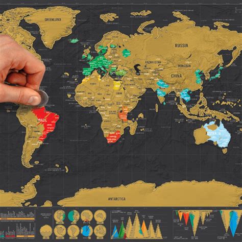Carte Du Monde à Gratter Cultura La librairie