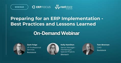 erp focus implementation best practices and lessons learned