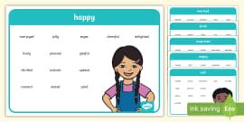 My Feelings Word Mat Teacher Made Twinkl