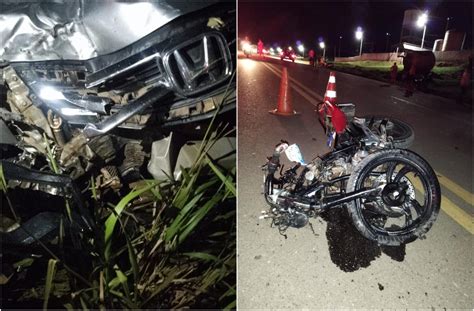 Acidente Entre Carro E Moto Deixa Homem Morto Em Estrada No Interior Do