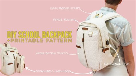 32 Designs Backpack Sewing Pattern Tutorial AteekAurfaan