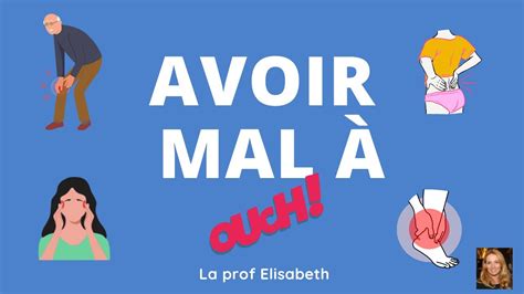 Avoir Mal Les Parties Du Corps En Fran Ais Exprimer La Douleur