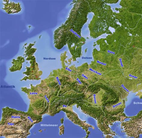 Europakarte Europakarte leer Länder Europas auf der Landkarte