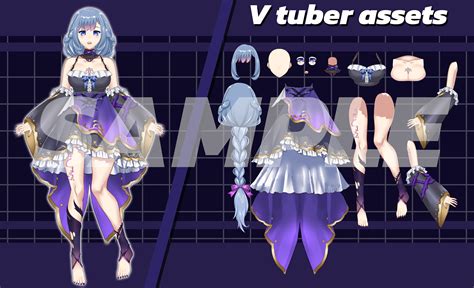 Vtuber Model Custom LIVE2D Vtuber Design Vtuber Commission Etsy Canada