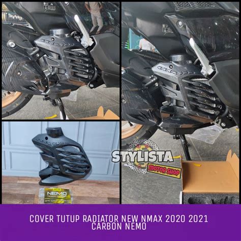 Jual Cover Radiator New Nmax Carbon Nemo Cover Tutup