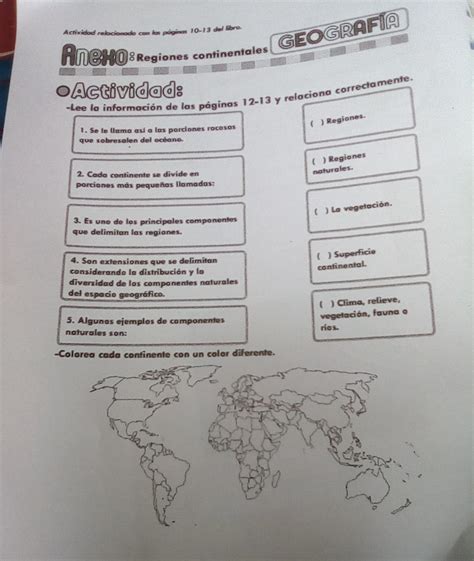 Lee la información de las páginas 12 13 y relaciona correctamente 1