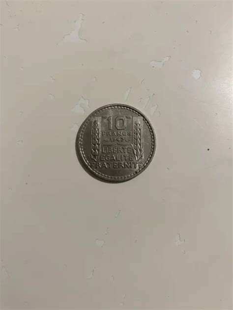 PIÈCE DE MONNAIE 10 Francs Turin 1947 République Française EUR 1 00