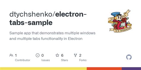 Github Dtychshenko Electron Tabs Sample Sample App That Demonstrates