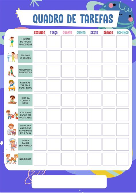 Quadro De Incentivo Para Imprimir Quadro De Incentivo Infantil NBKomputer