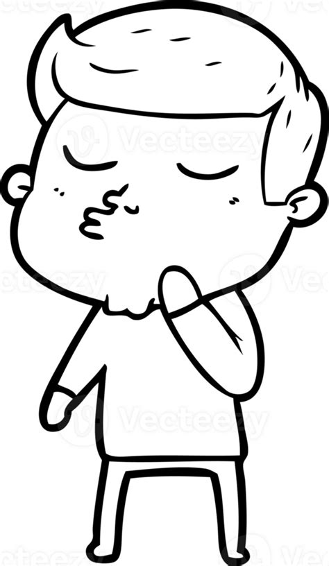 Chico Modelo De Dibujos Animados Haciendo Pucheros 45166167 PNG