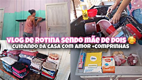 VLOG DE ROTINA SENDO MÃE DE DOIS CUIDANDO DA CASA AMOR