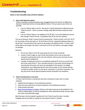 Fillable Online Below Is A List Of Possible Issues And Their Solutions