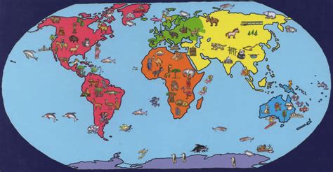 Carte Des Océans Et Continents Carte De La Norvege