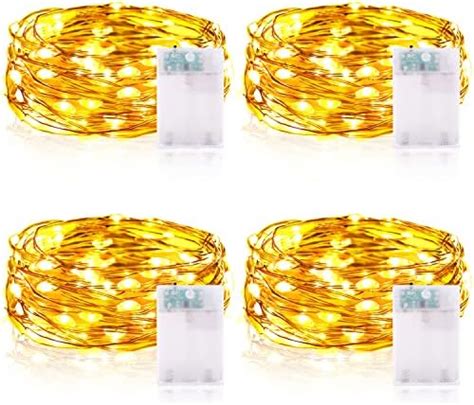 Vacoulery Guirlande Lumineuse LED à Piles 2M 20 LEDs Mini Guirlande LED