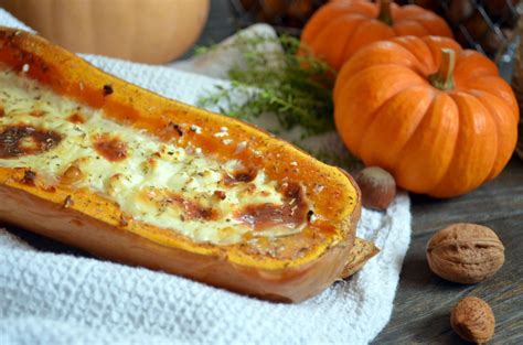 Courge De Butternut Au Ch Vre Au Barbecue