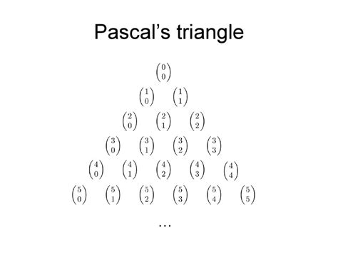 combinations and pascal s triangle ppt download