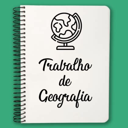 Capas de Trabalho de Geografia para Imprimir Muito Fácil