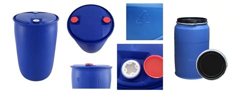 Gallon Litre Litre L Hdpe Empty Plastic Drum With Open Lid