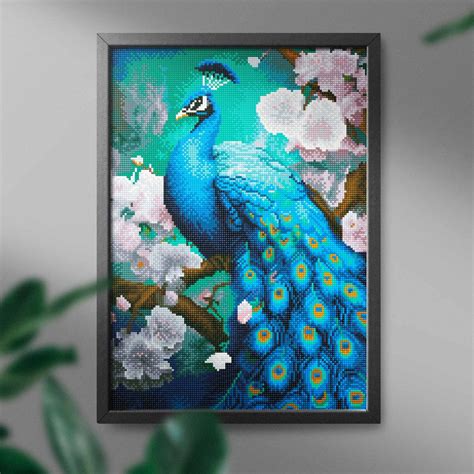 Diamond Painting D Z Ram Paw Haft Diamentowy Du Y Niebieski Paw