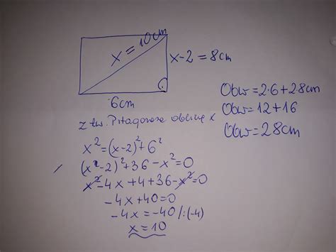 Jeden bok prostokąta ma długość 6 cm a drugi bok jest o 2 cm krótszy od