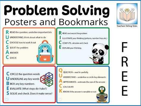 problem solving strategies maths teaching resources