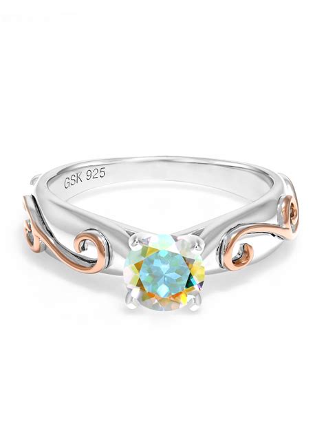 Gem Stone King Ct Round Mercury Mist Mystic Topaz Sterling