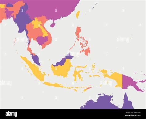 Southeast Asia Blank Map High Detailed Political Map Of Southeastern
