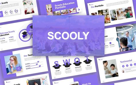 Scooly Plantilla de PowerPoint creativa multipropósito para la educación