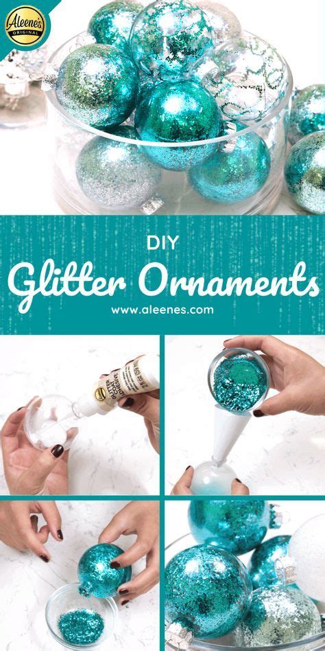 DIY Glitter Ornaments 3 Easy Techniques Glitter Ornaments Diy Clear