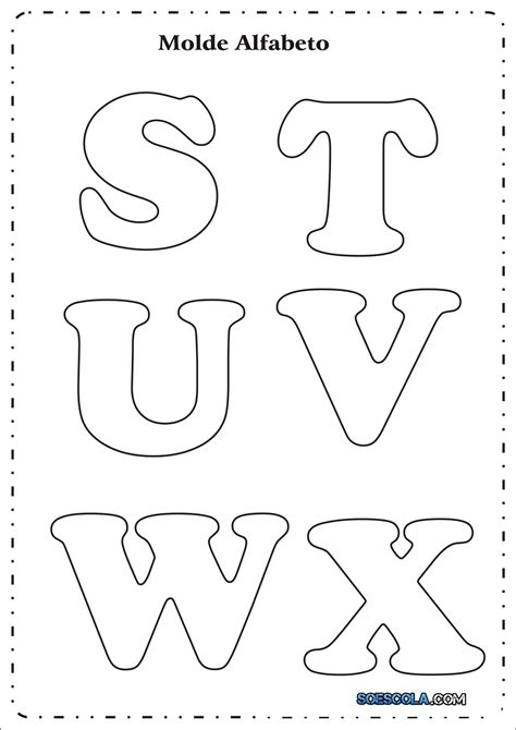 Moldes De Letras Em Eva S Escola