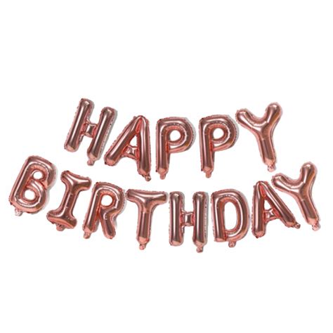 Balony Urodziny Napis ROSE GOLD HAPPY BIRTHDAY 14123548826 Allegro Pl