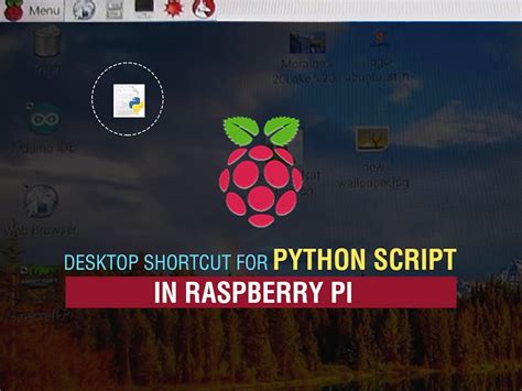 desktop shortcut for python script on raspberry pi