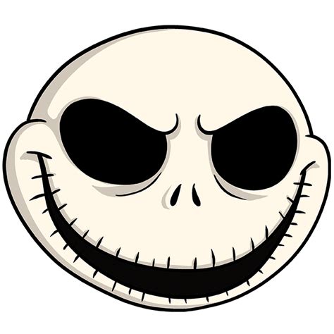 How To Draw Jack Skellington Face Easy Step By Step Nbkomputer
