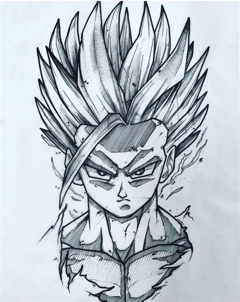 Gambar Lukisan Pensil Kartun Dragon Ball
