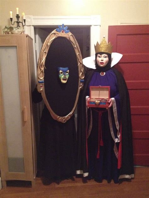 Homemade Evil Queen And Magic Mirror Costumes Disney Villain Costumes