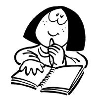 Desenho De Menino Estudando Para Prova Para Colorir Tudodesenhos