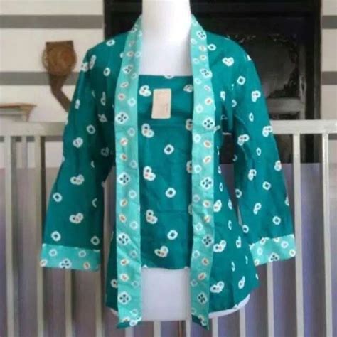 Jual Warna Blus Kutu Baru Jumputan Batik Atasan Kebaya Modern