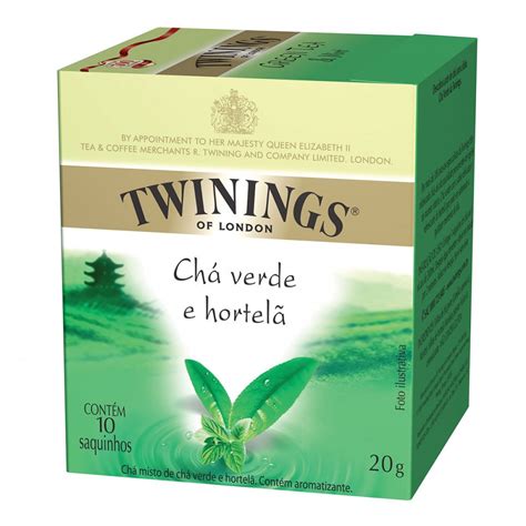 Chá Verde Twinings Hortelã 20g Loja Palato
