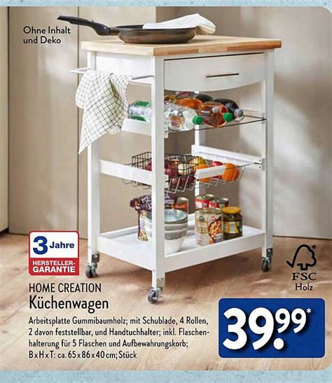 Home Creation Küchenwagen Angebot bei ALDI Nord 1Prospekte de