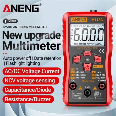 Multimètre Numérique Mini multimètre numérique M118A testeur