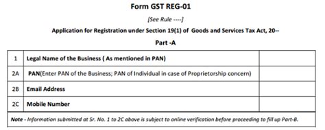 Simplified Version Of Gst Registration Procedure