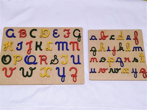 Alfabeto Movel Letra Cursiva Maiscula E Minuscula Colorido Elo
