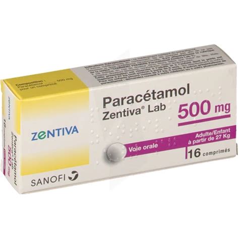 meSoigner Paracetamol Zentiva 500 Mg Comprimé Paracétamol